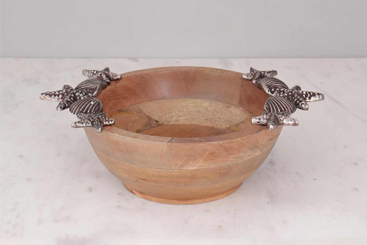 OA-1630 AHŞAP KASE SEA LIFE M Q25*H11 CM 262029086007 | Gül Güler